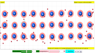 🚄Metallic Conductor and Drift Velocity JavaScript HTML5 Applet Simulation Model - Open ...